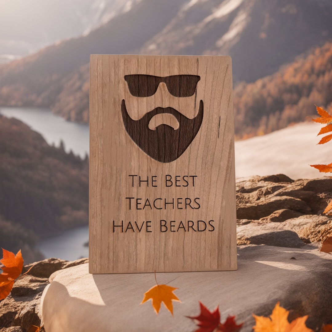 Male Teacher Appreciation Gift | Male Teacher Appreciation Wood Card ...