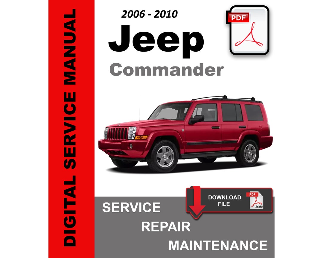Jeep Commander 2006 2007 2008 2009 2010 Service Repair Workshop Maintenance Manual - Etsy