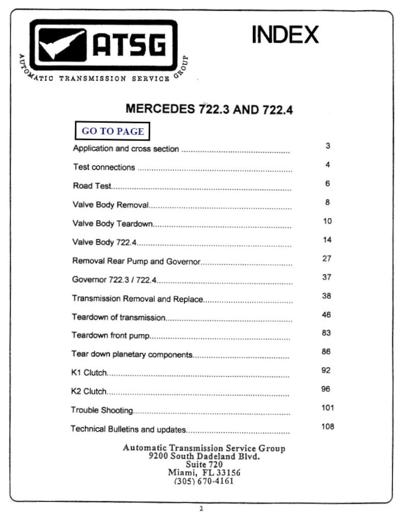 Mercedes 722.3 & 722.4 Transmission Service Repair Rebuild Overhaul ...