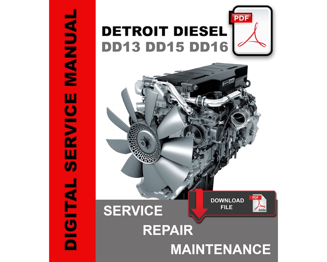 Detroit Diesel DD13 DD15 DD16 Engine Service Repair Workshop Manual - Etsy