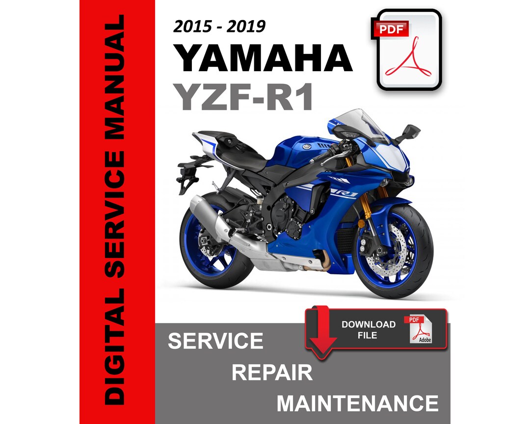 Yamaha R1 YZF-R1 2015 - 2019 Service Repair Maintenance Manual R1M - Etsy