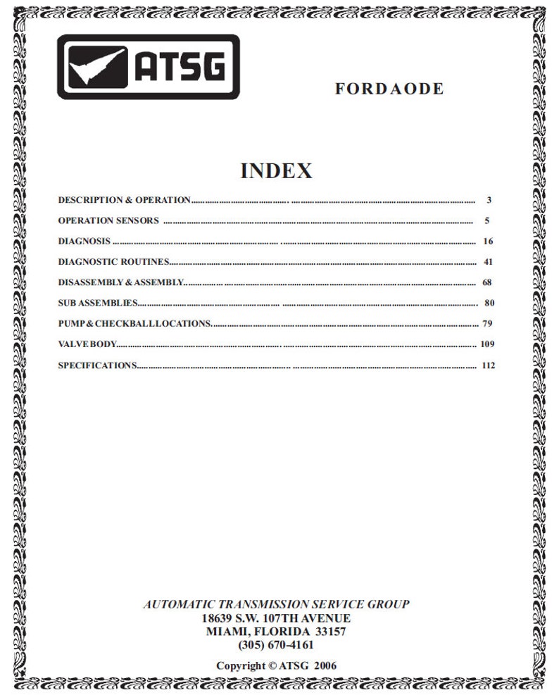 Ford AODE 4R70W 4R70E 4R75E Transmission Service Repair Rebuild Manual ...