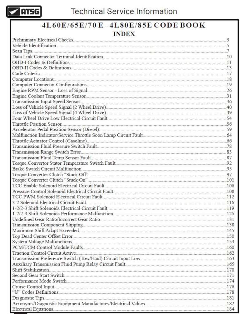 4L60E 4L65E Transmission Service Repair Rebuild Overhaul Manual ATSG - Etsy