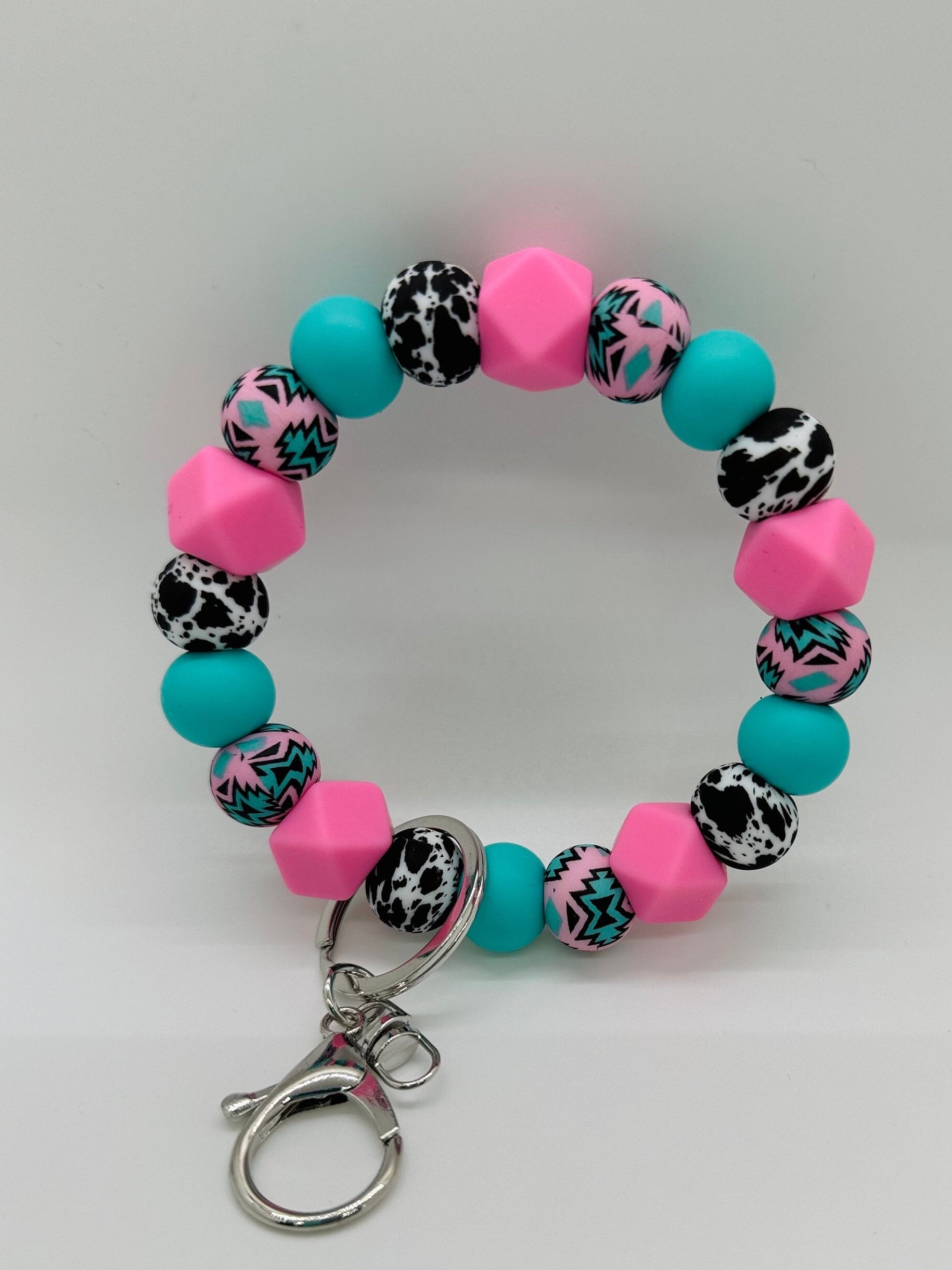 Pink Cowgirl Wristlet Keychain Cute Western Keychain Western Fashion ...