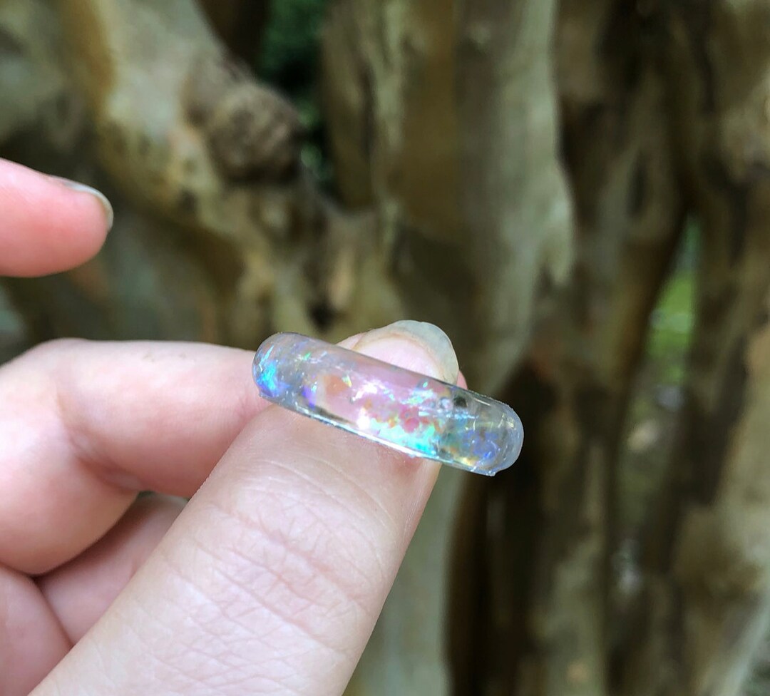 Mermaid Holographic Ring - Etsy