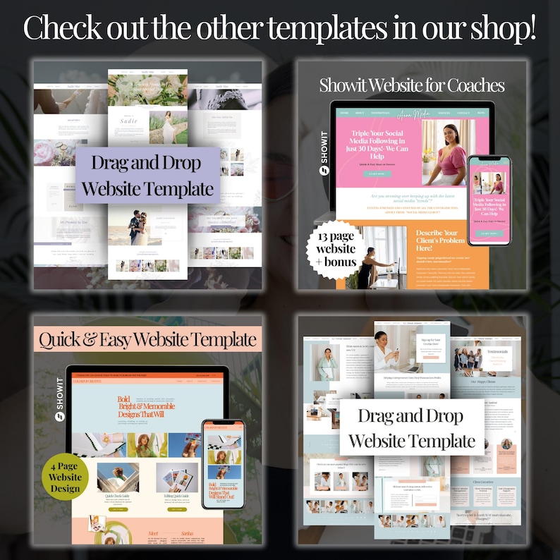 Instagram Bio Template Design Inspiration Social Media Landing Page ...