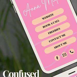 Instagram Bio Template Design Inspiration Social Media Landing Page ...