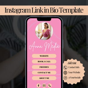 Instagram Bio Template Design Inspiration Social Media Landing Page ...