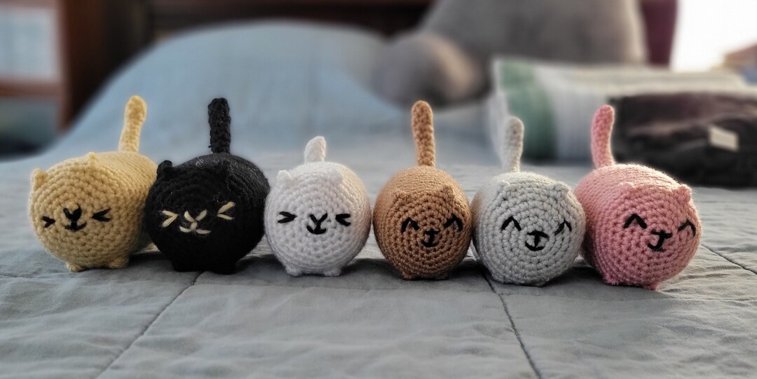 Cute Crochet Loaf Cat Plush - Etsy