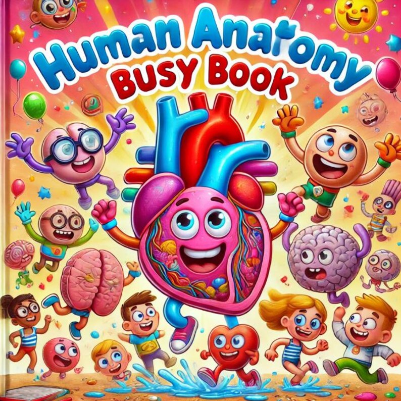 Human Anatomy Busy Book: A 41 PDF Pages ,fun Activities & Learning for ...