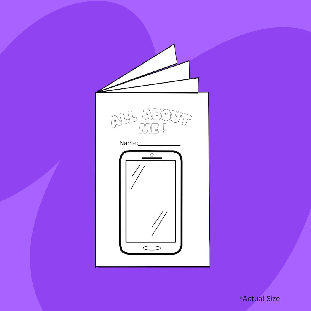 All About Me Foldable Mini Book - Etsy