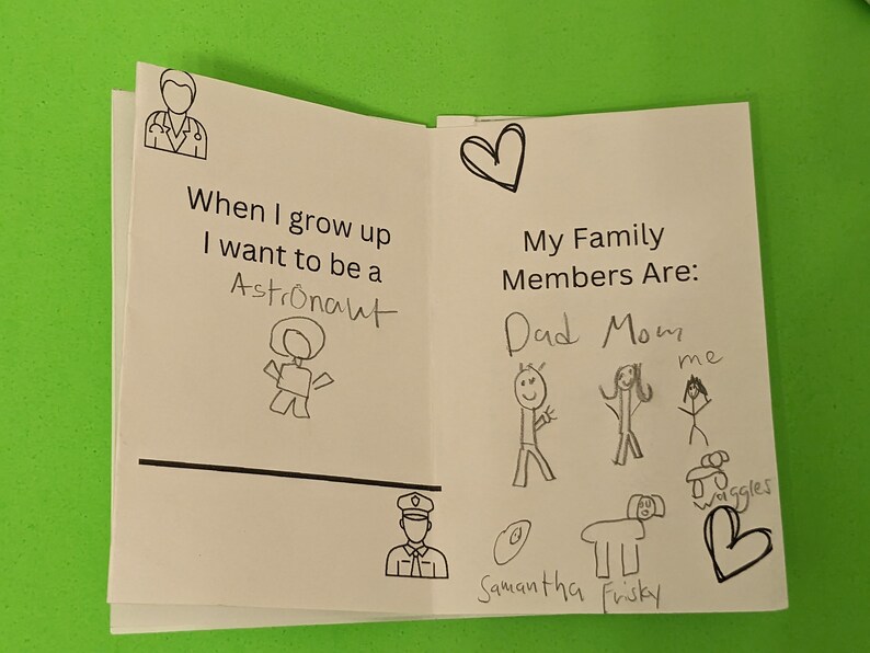 All About Me Foldable Mini Book - Etsy