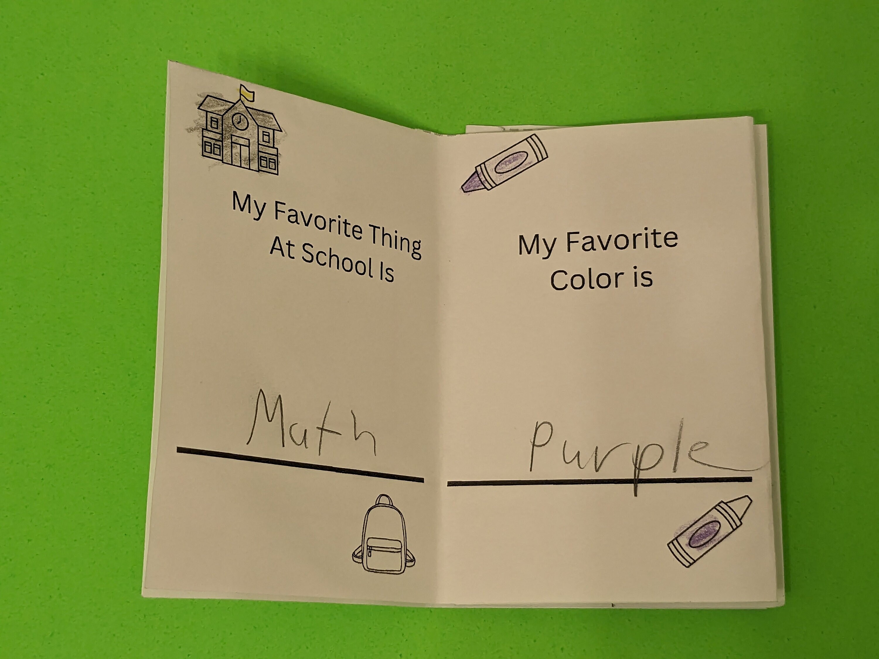 All About Me Foldable Mini Book - Etsy