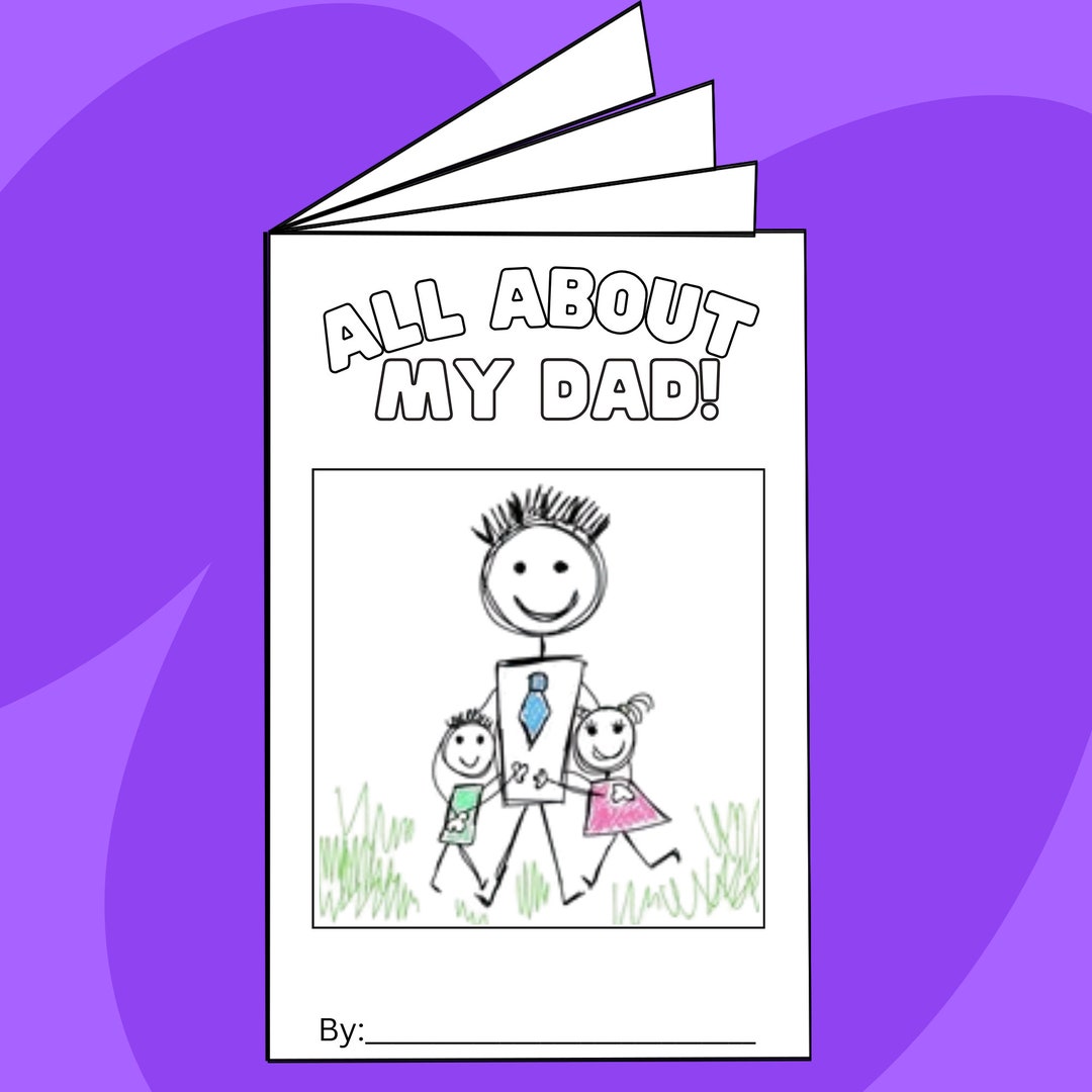 All About My Dad Foldable Mini Book - Etsy
