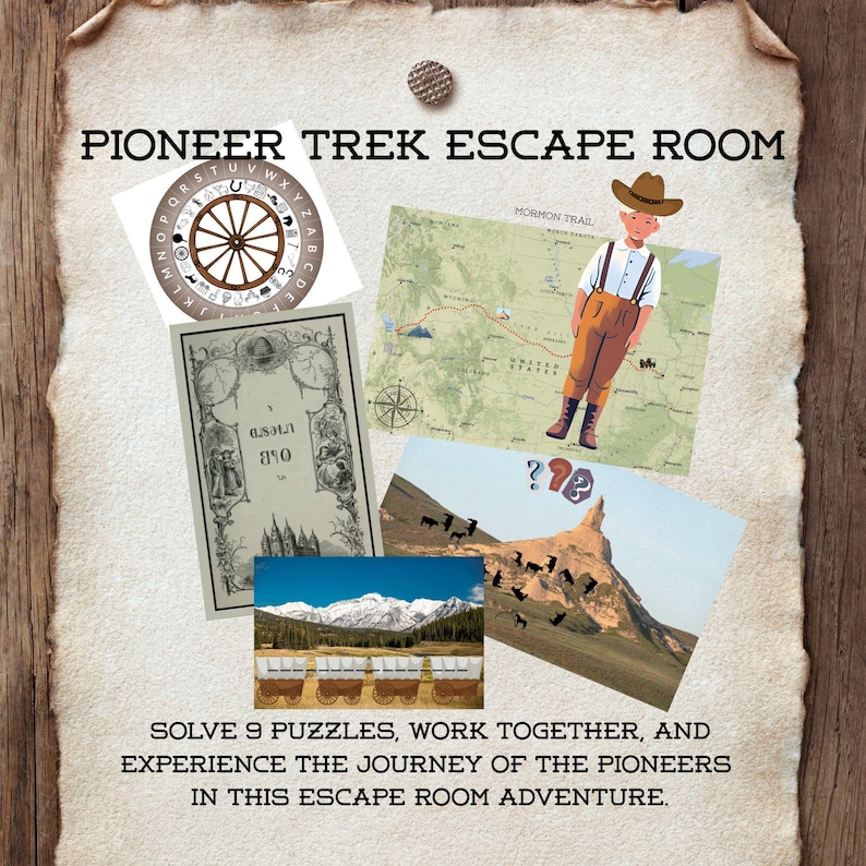 Pioneer Trek Escape Room - Etsy