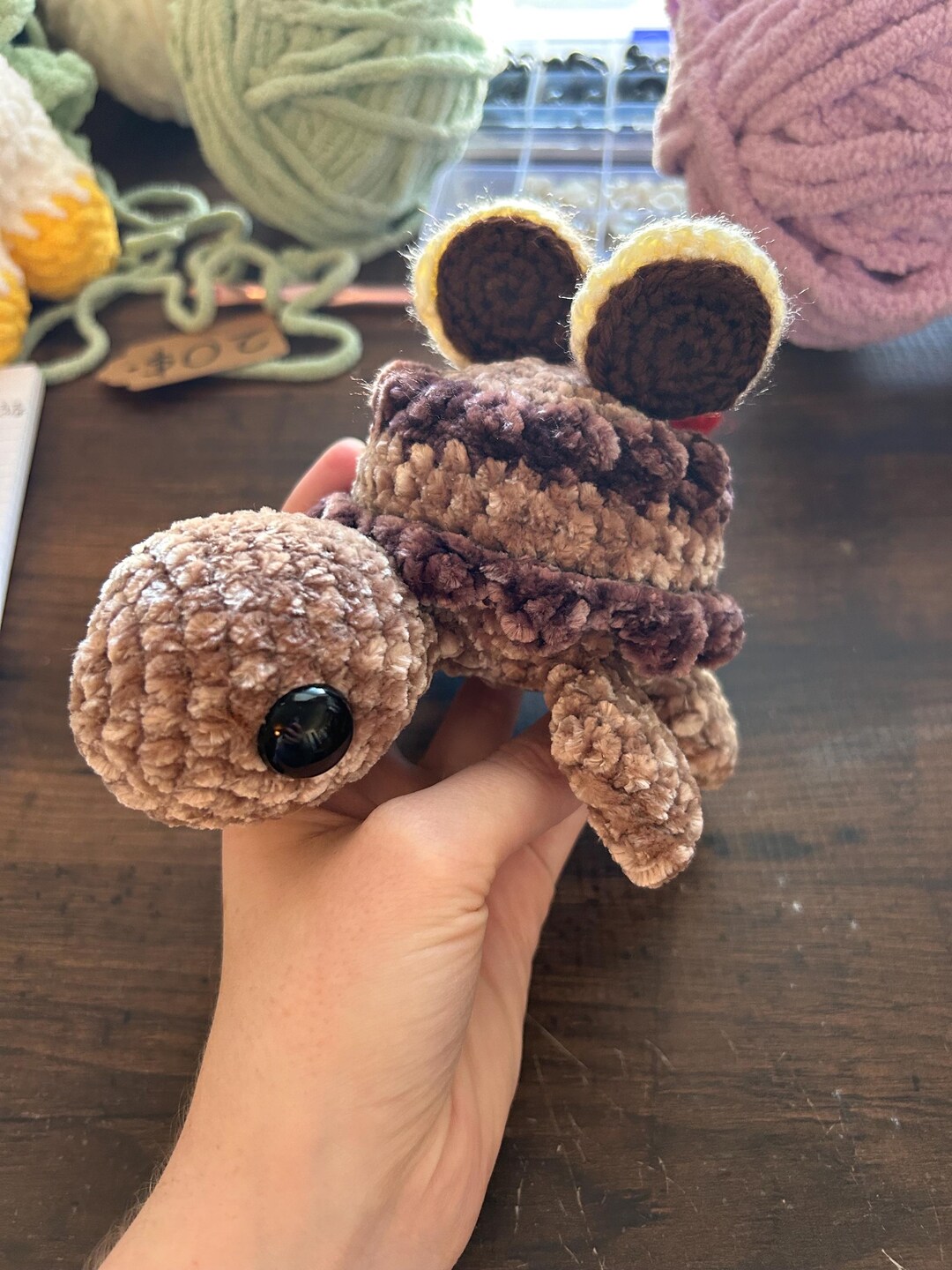 Chocolate Cake Turtle Crochet Plushie physical Plushie - Etsy
