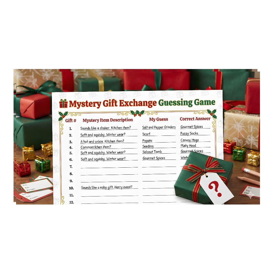 Mystery Gift Exchange Riddle Game | White Elephant Icebreaker ...