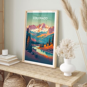 Colorado Print, Colorado Travel Poster, Wall Art United States ...