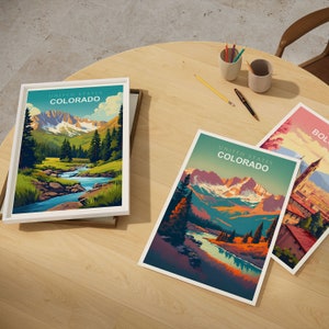 Colorado Print, Colorado Travel Poster, Wall Art United States ...