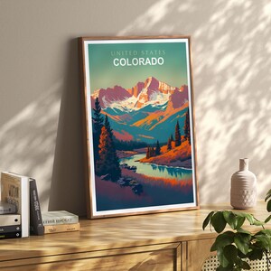 Colorado Print, Colorado Travel Poster, Wall Art United States ...