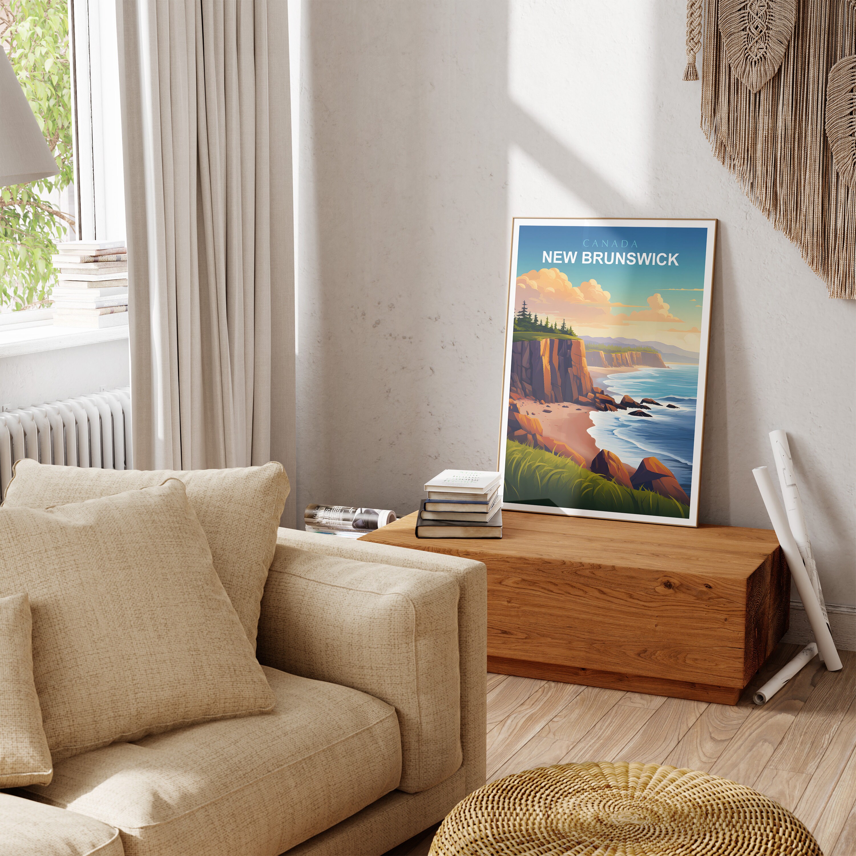 New Brunswick Travel Print, New Brunswick Poster, New Brunswick ...