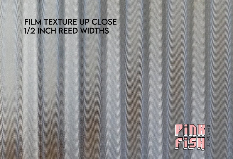 Reeded Glass Privacy Film – Static Cling Frosted Window Decal - Etsy