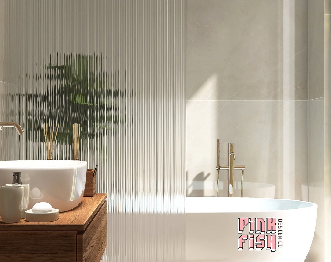 Reeded Glass Self-adhesive Screen - Trendy DIY Home Decor & Thoughtful ...