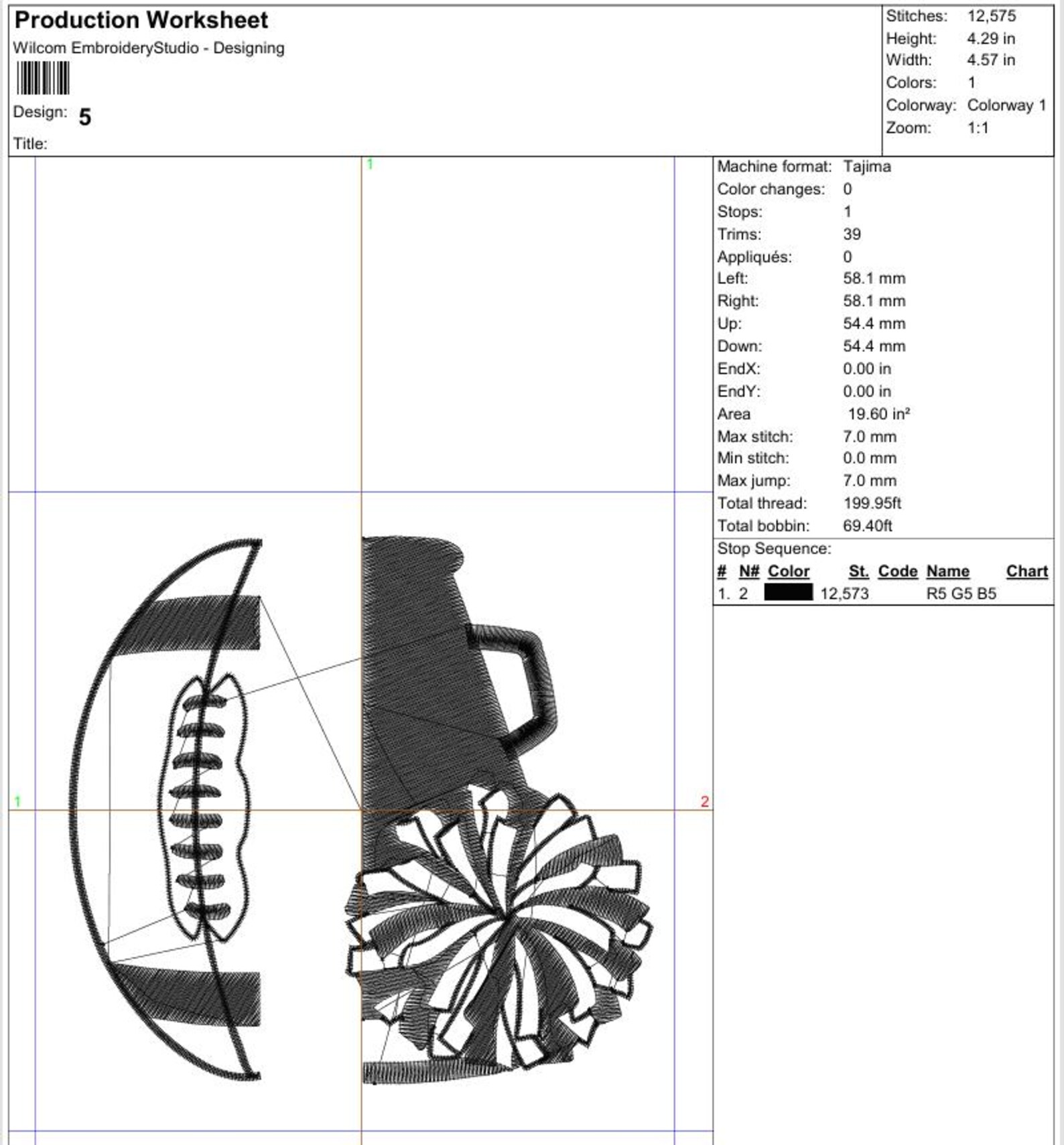 Split Cheerleader Embroidery Design, Pom Pom Megaphone Name Frame ...