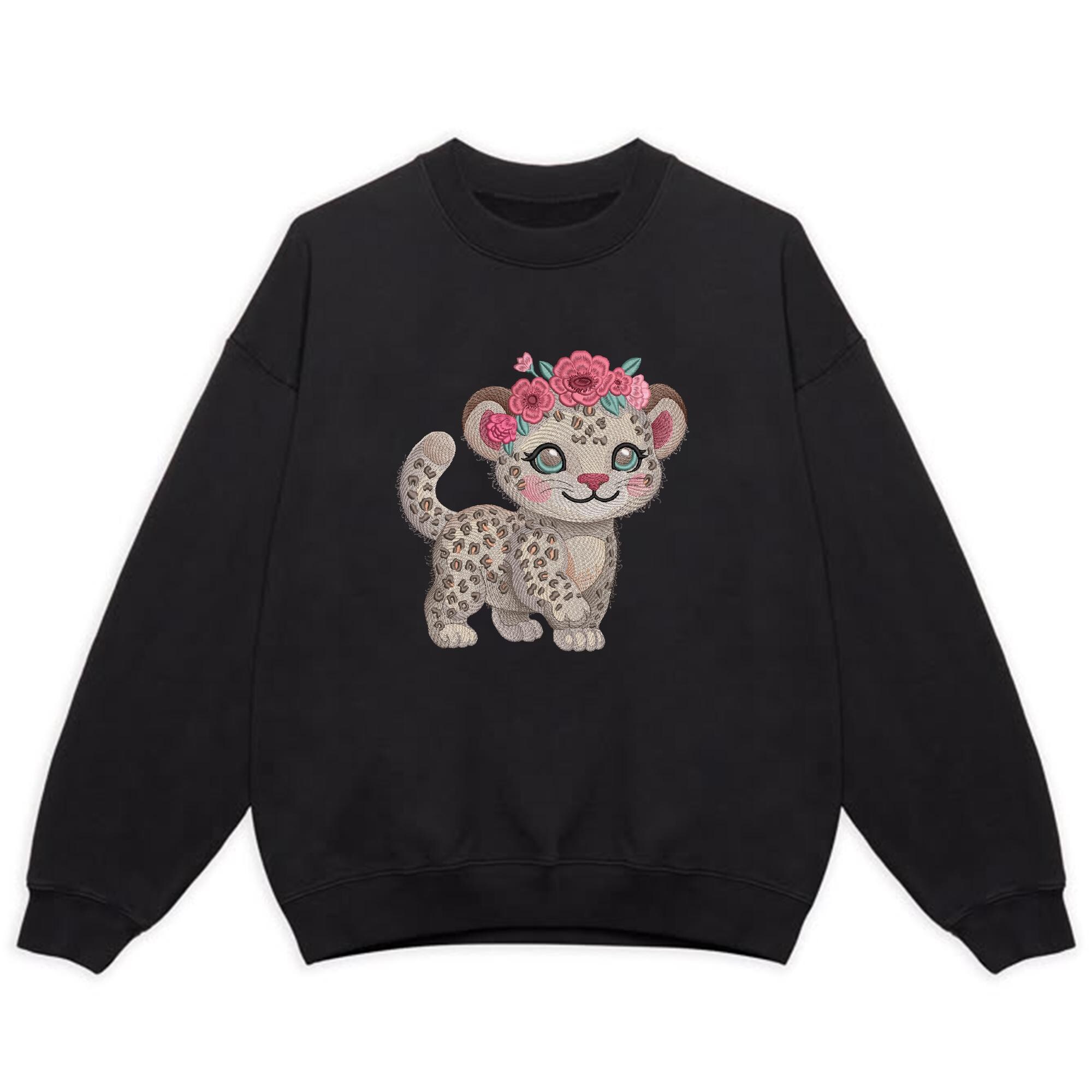Leopard Embroidery Design, Cute Baby Leopard Embroidery Machine File ...