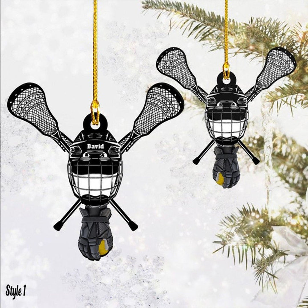 Personalized Lacrosse Stick Custom Shape Acrylic Ornament for Lacrosse ...