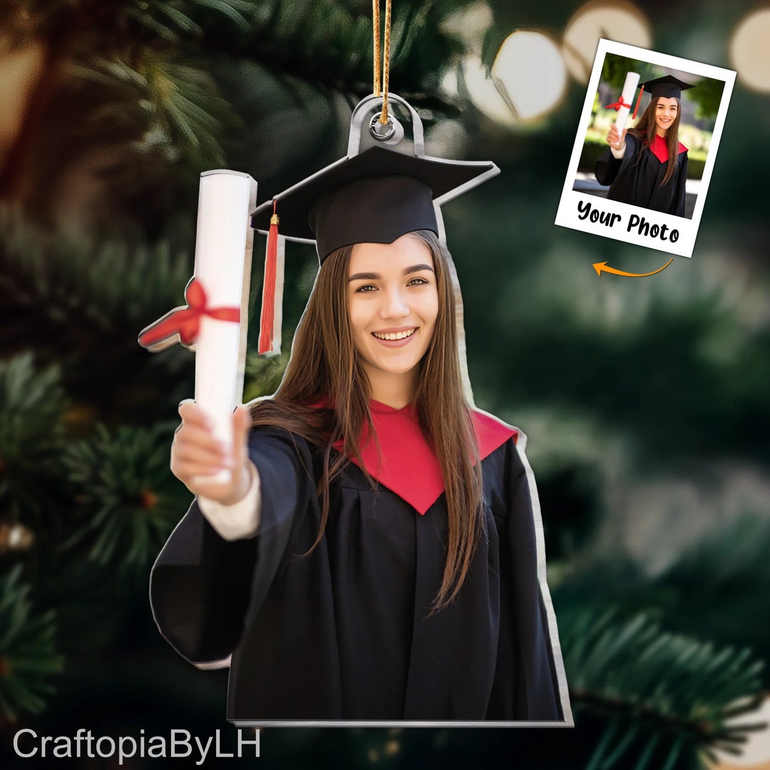 Personalized Graduation Photo Ornament, Gift for Graduates, Gift for ...