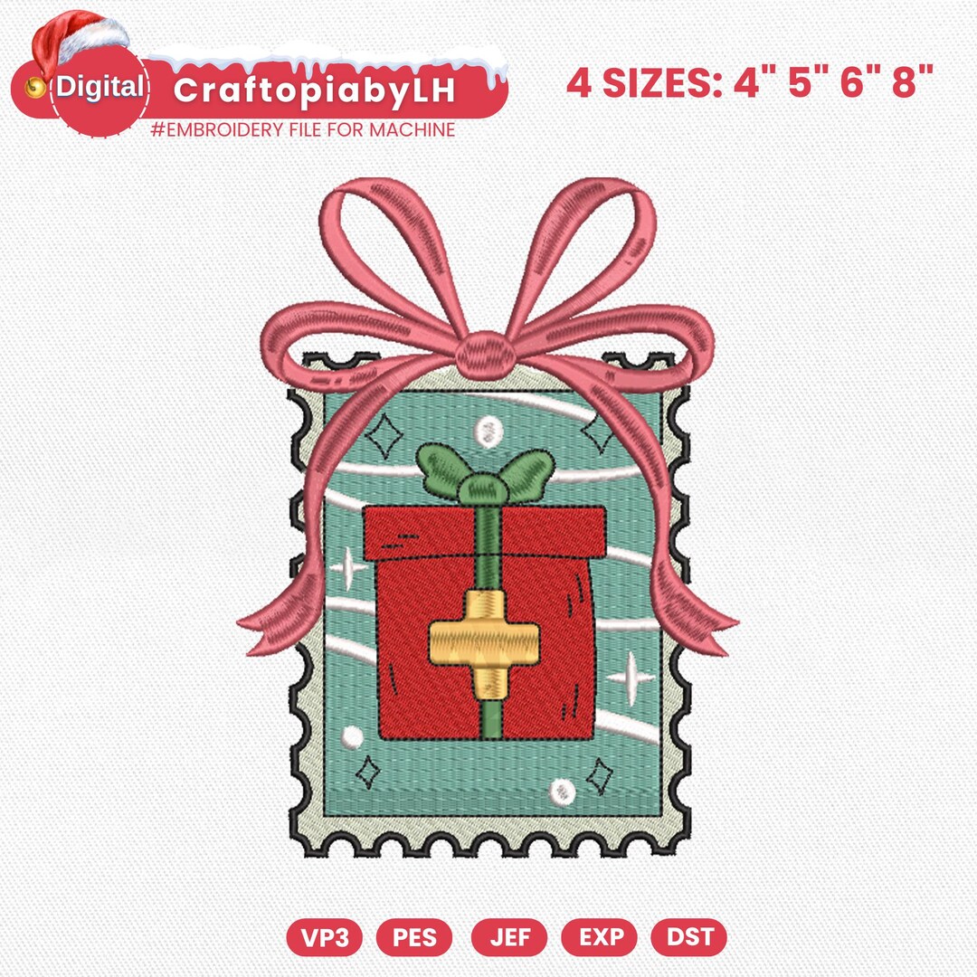 Christmas Nurse Stamp Embroidery Design, Holiday Nurse Embroidery File ...