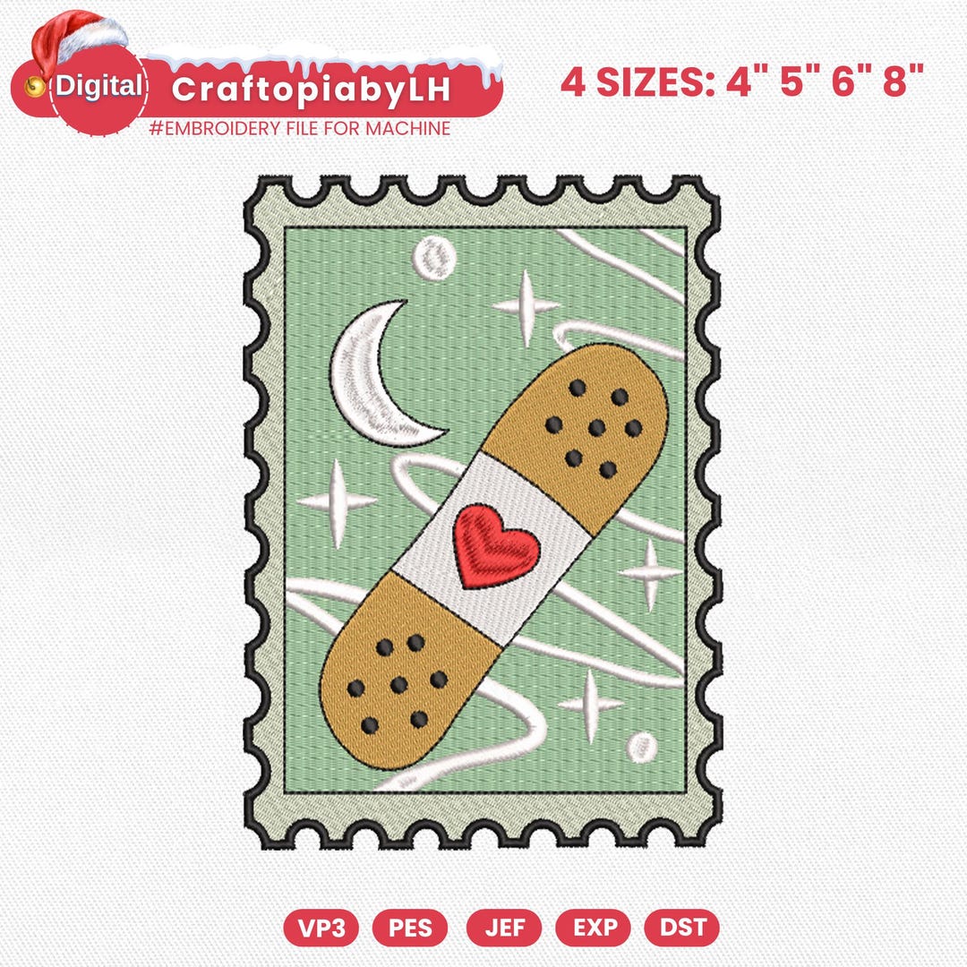 Christmas Nurse Stamp Embroidery Design, Holiday Nurse Embroidery File ...