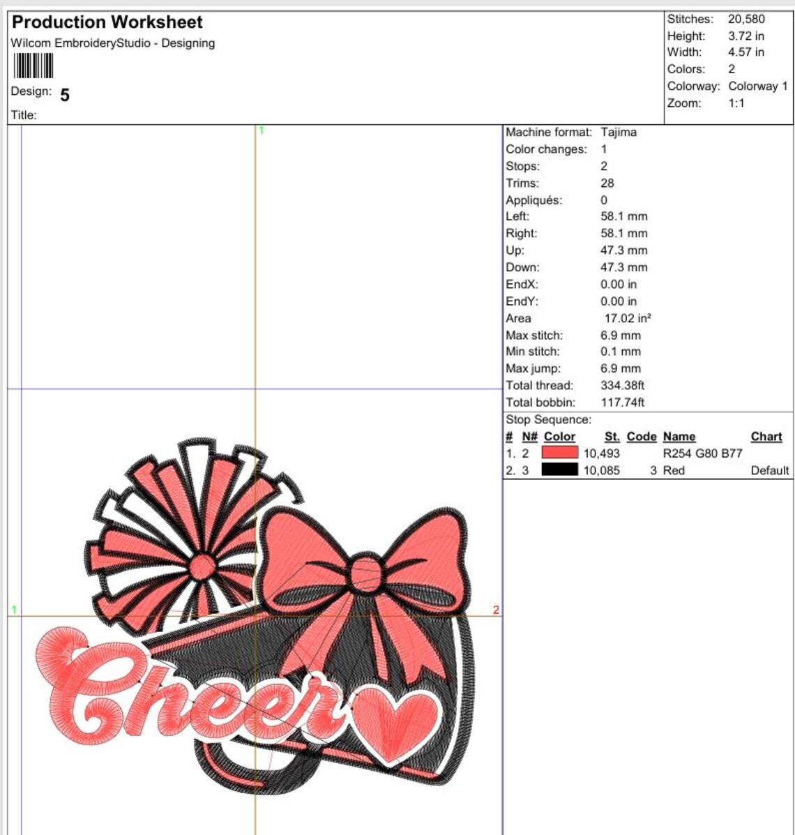 Split Cheerleader Embroidery Design, Pom Pom Megaphone Name Frame ...