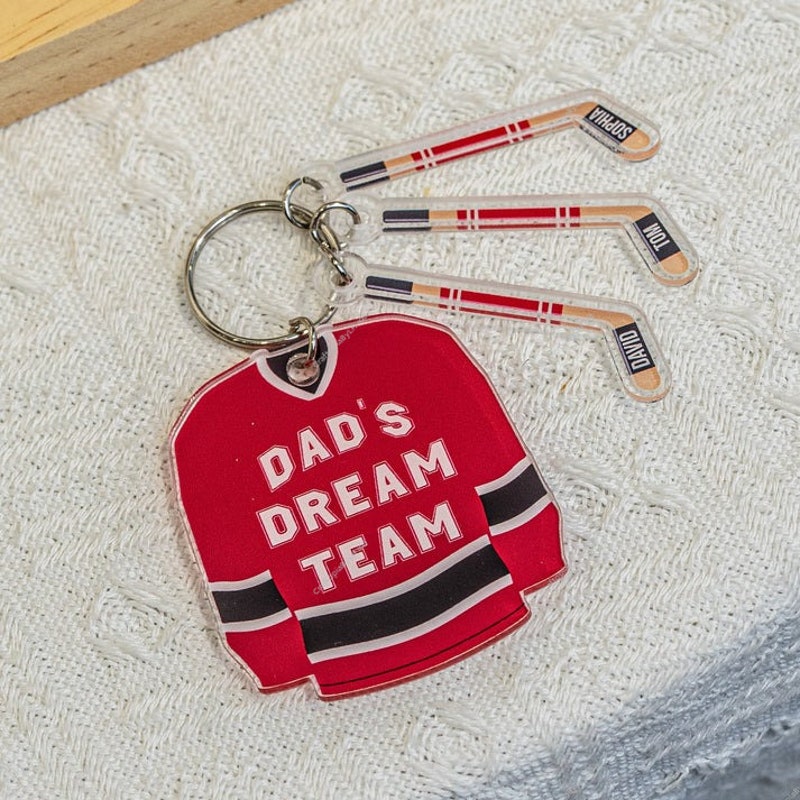 Hockey Keychain - Etsy