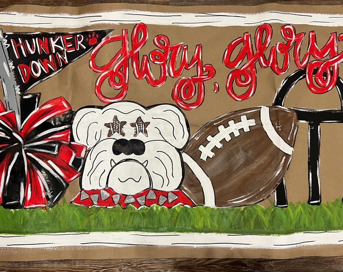 UGA Football Party Banner - Etsy