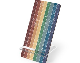 Phone Stand Blue and Gold Watercolor Mobile Display Stand for ...