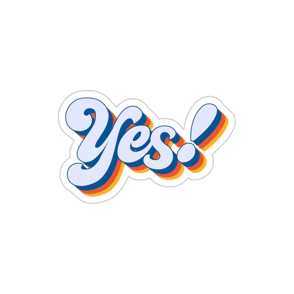 Yes Sticker - Etsy