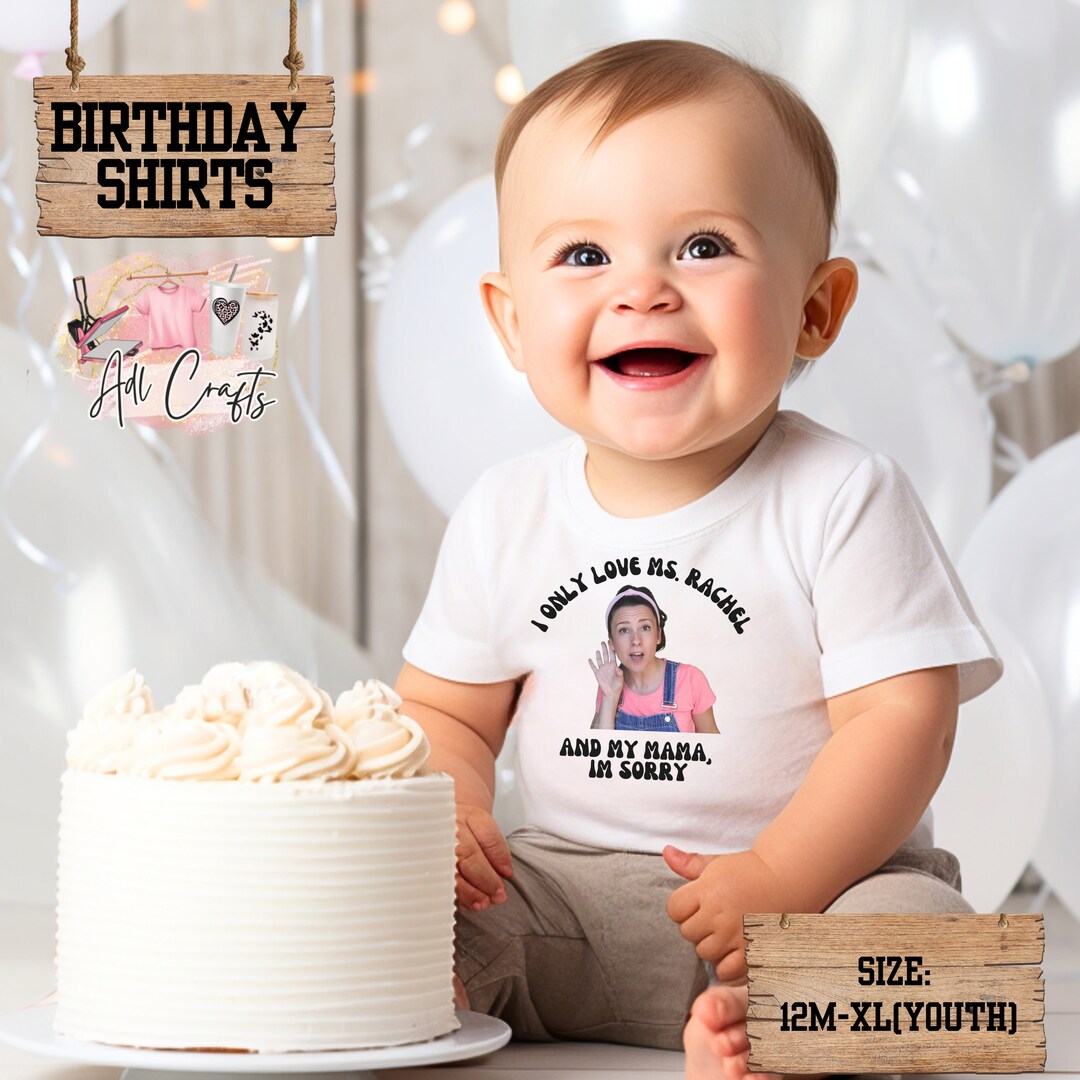 Ms Rachel Boy Birthday Shirt Custom Shirt Ms Rachel Birthday I Only ...