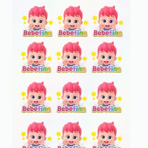 Bebefinn Stickers, Bebefin Birthday Labels for Candy Favors and Snaks ...