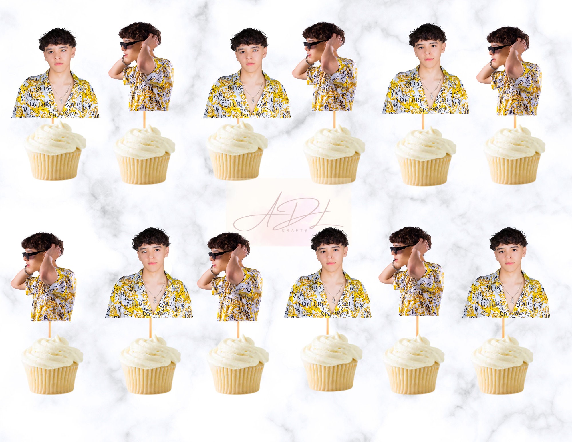 Xavi Cupcake Toppers, Joshua Xavier Gutierrez Party Decorations, Xavi ...