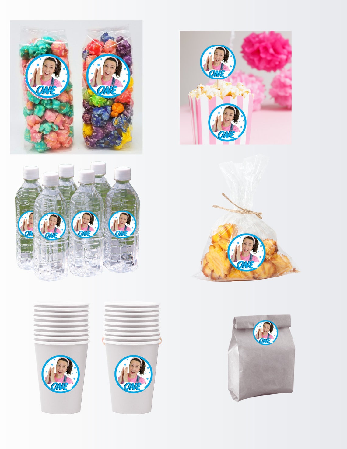 Birthday Ms Rachel Blue Stickers, Ms Rachel Birthday Labels for Candy ...