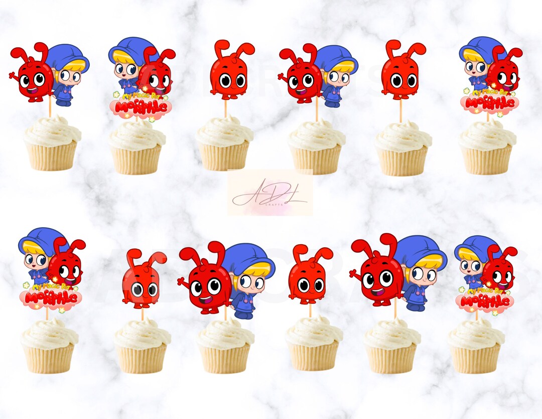 Morphle Cupcake Toppers, Morphle and Mila Party Decorations,morphle One ...