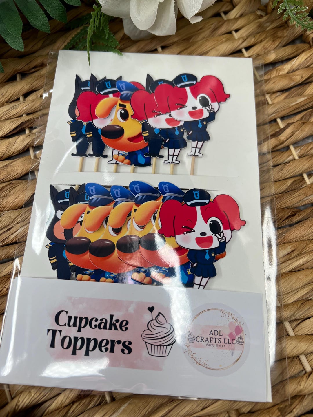 Safety Sheriff Labrador Cupcake Toppers | Sheriff Labrador Birthday ...