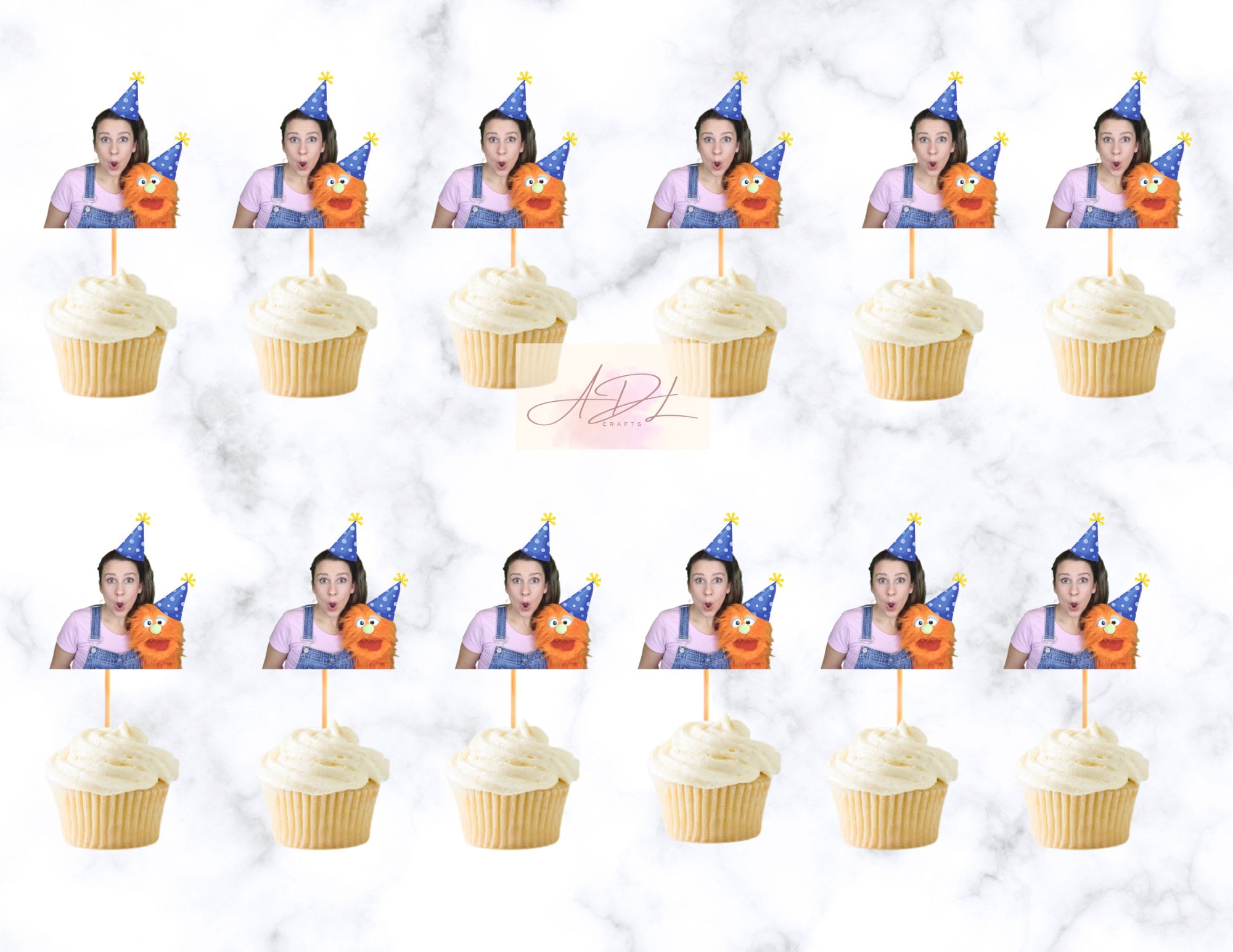 Ms Rachel Blue Cupcake Toppers, Ms Rachel Party Decorations, Ms Rachel ...