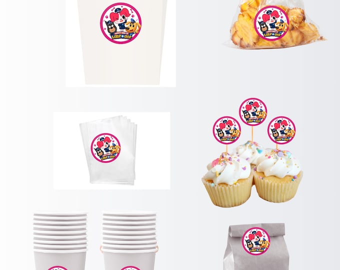 Sheriff Labrador Stickers, Safety Sheriff Labrador Birthday Labels for ...