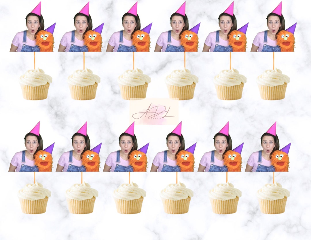 Ms Rachel Cupcake Toppers, Ms Rachel Party Decorations, Ms Rachel ...