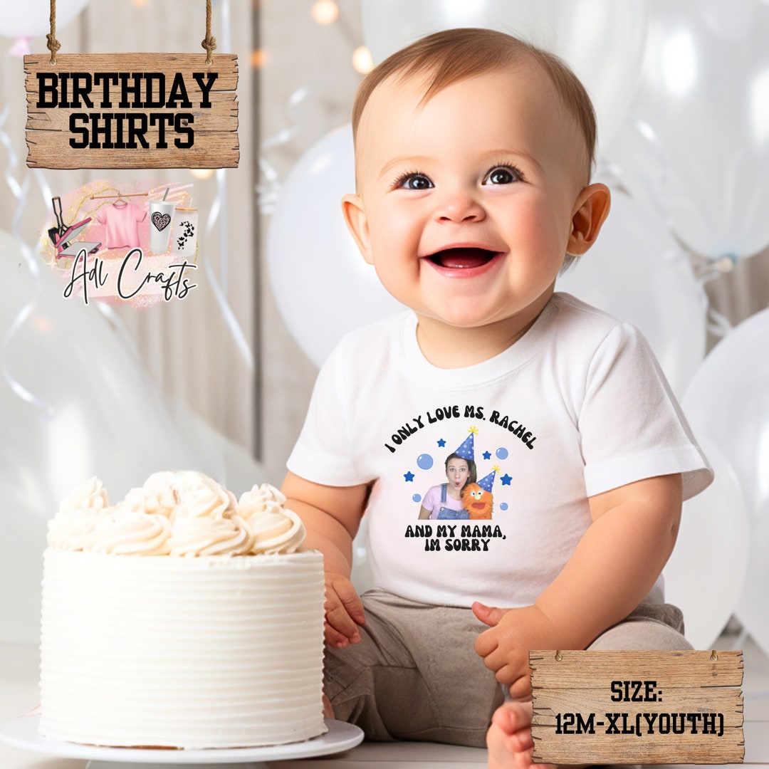 Ms Rachel Boy Birthday Shirt Custom Shirt Ms Rachel Birthday I Only ...