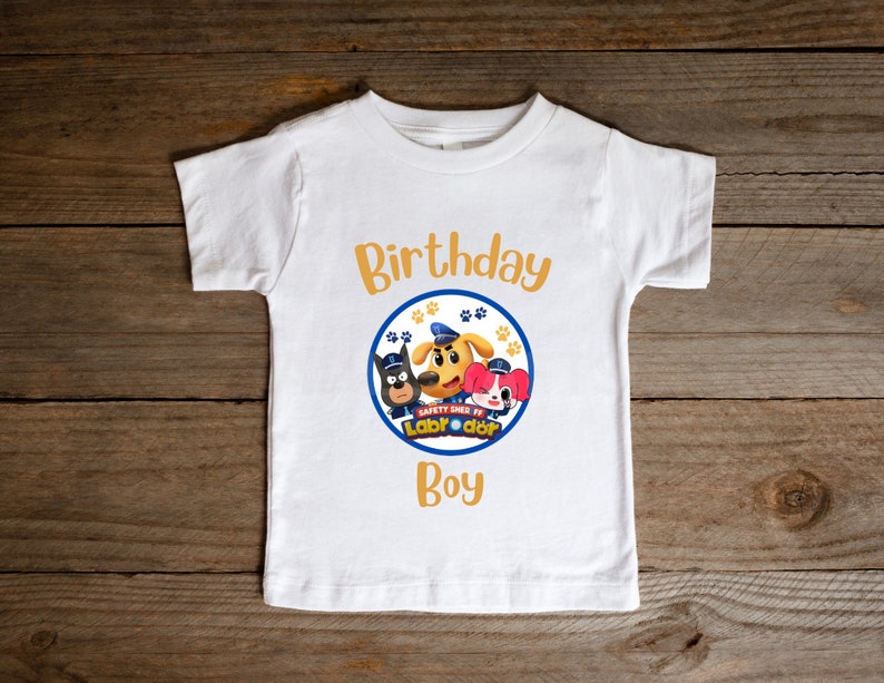 Safety Sheriff Labrador Birthday Boy Shirt Safety Labrador - Etsy