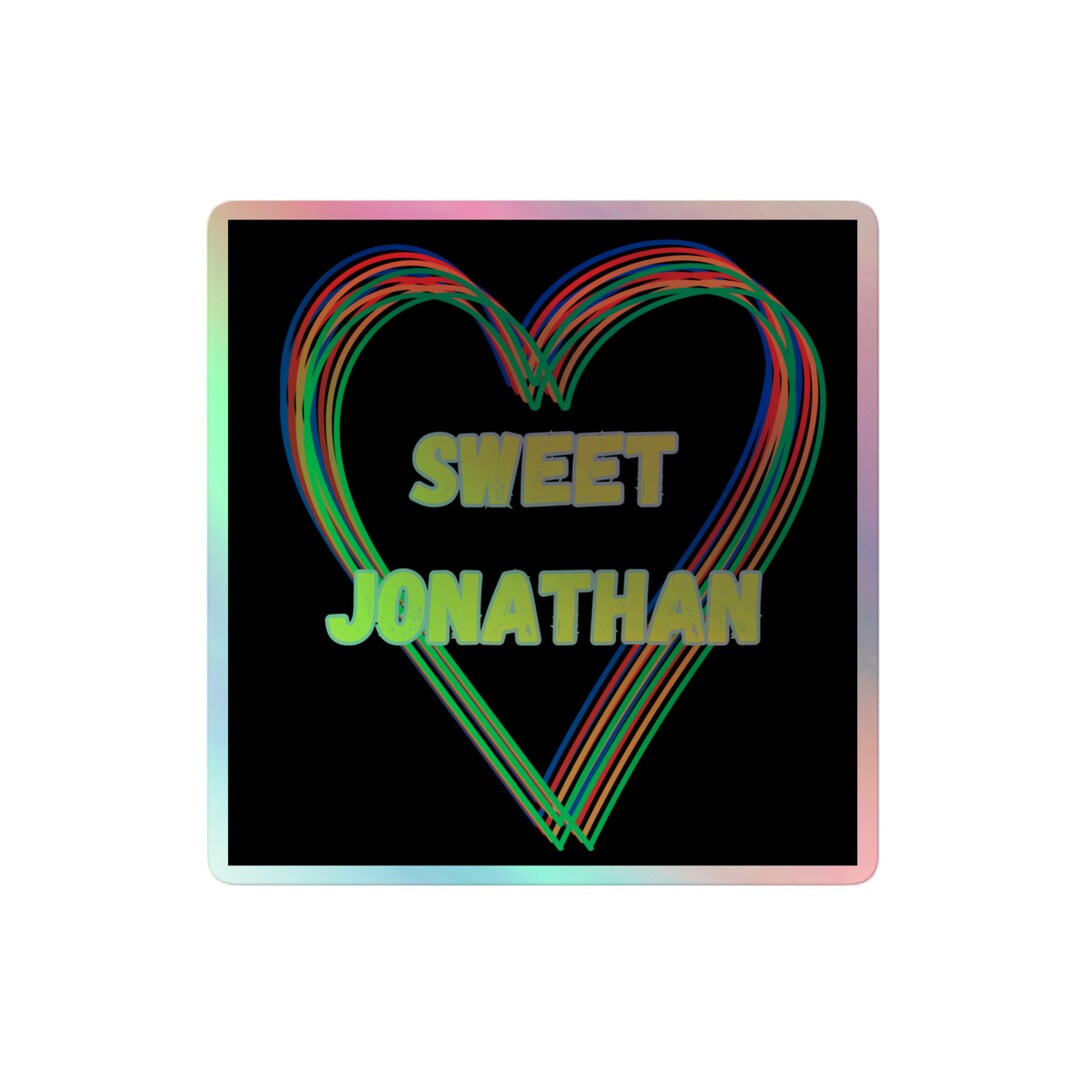 Sweet Jonathan Holographic Sticker - Etsy